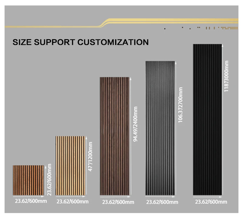 Modern European Wood Exterior Acoustic Panels Use Soundproof Veneer ...