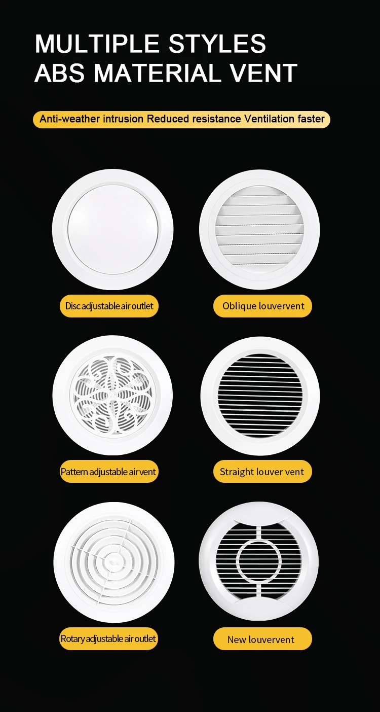 ABS Plastic House Ventilation System Ventilation outlet Ceiling ...