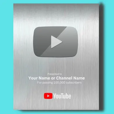 Trophy Award Metal Blank Custom Plaque 24k Gold Youtube Plaque - Buy ...