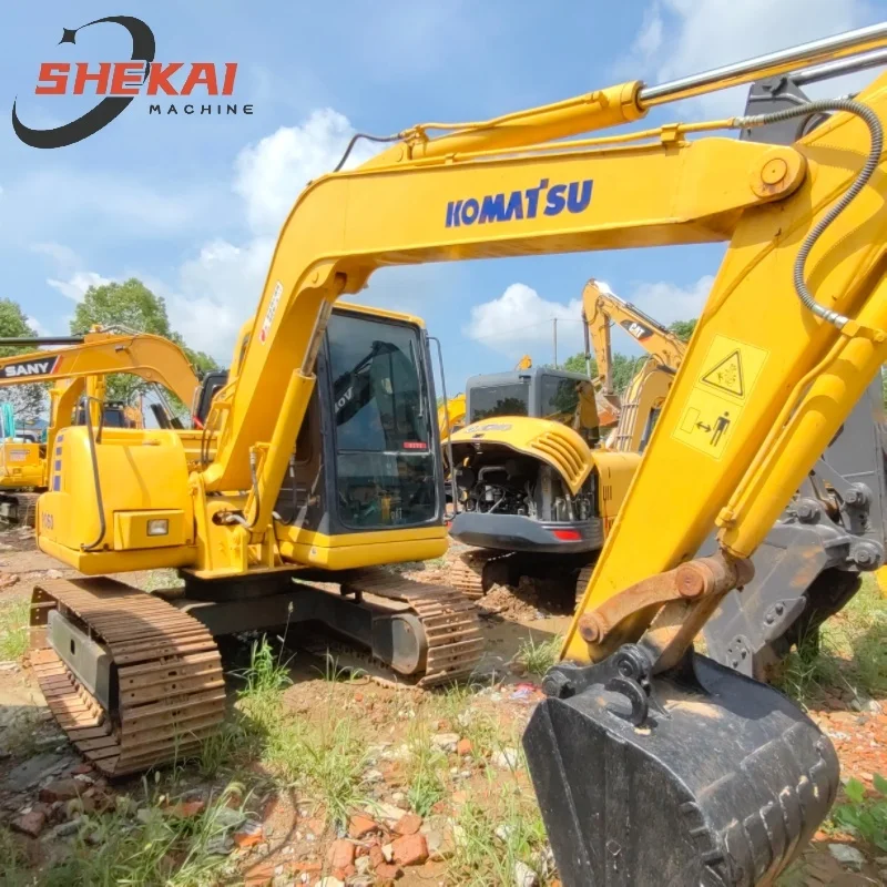 Small Garden Digging Machinery Komatsu Hydraulic Crawler Excavator Mini 6ton Excavator Pc60 ...