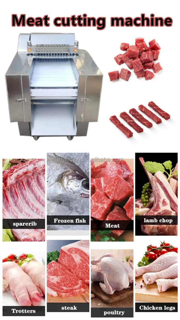 Useful Economic Meat Cutting Machine Frozen Chicken Pork Goat Meat ...