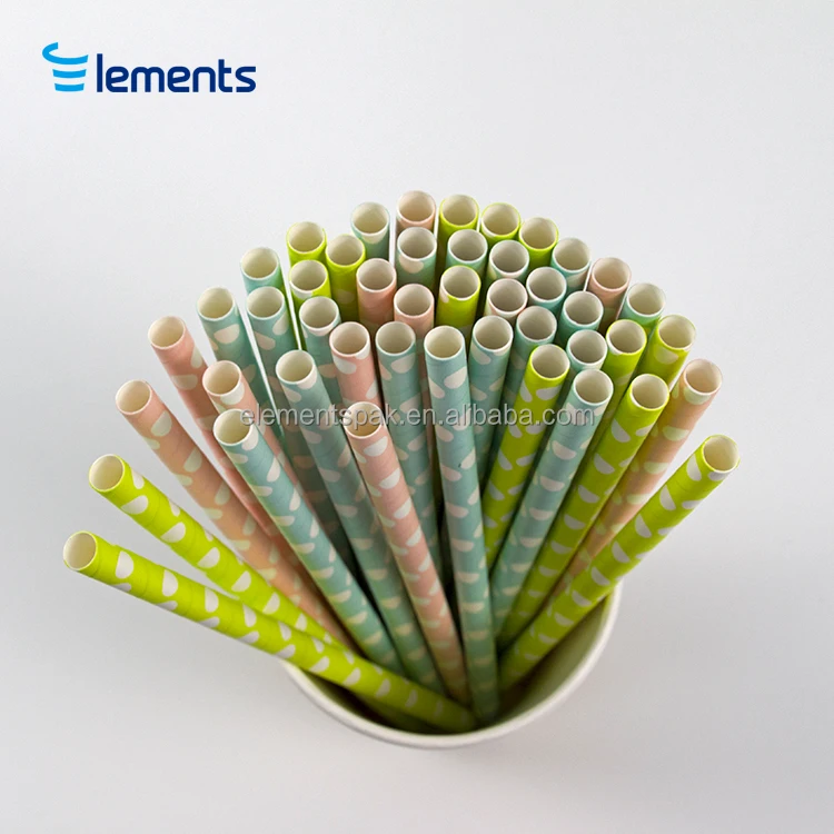 Custom Eco Friendly Plain White Bendable Paper Straw Bag Wholesale ...
