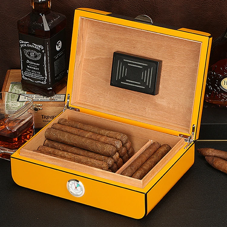 Luxury Custom Cigarism Cased Cedar Box Cigarette Cigar Case Humidor ...