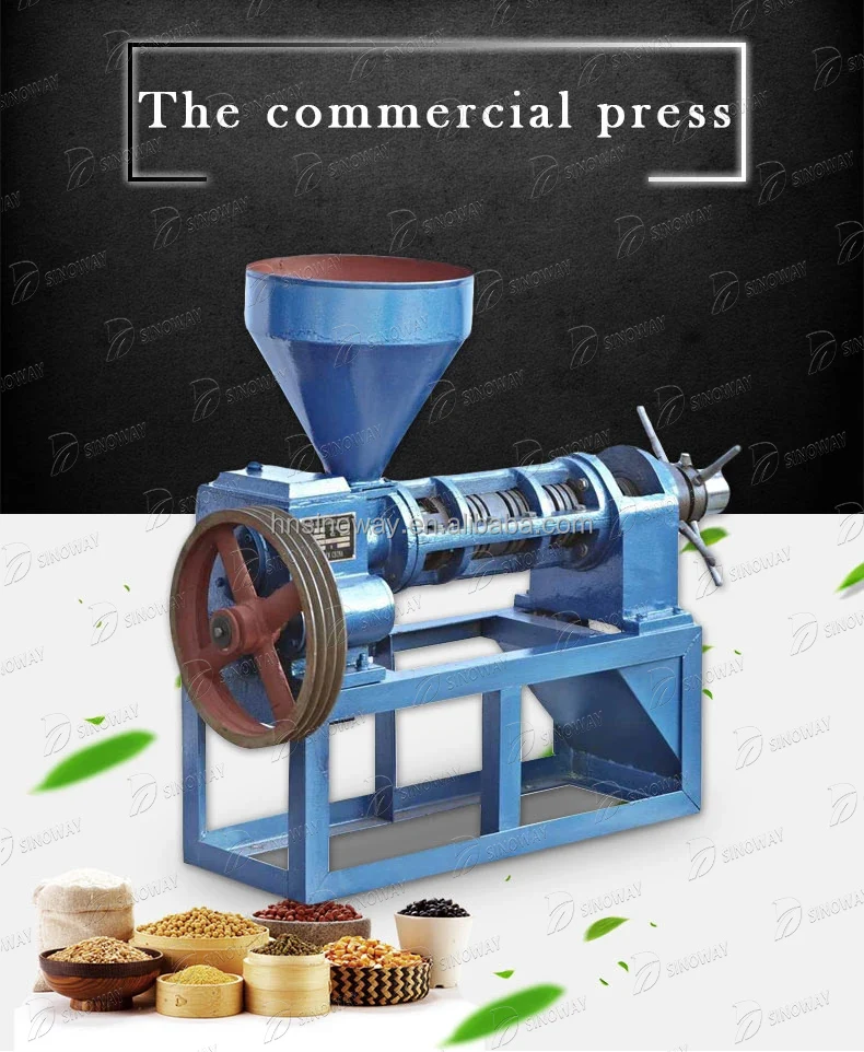 50kg/h/500kg/h Corn Oil Presser Castor Sunflower Seed Cold Oil Press ...