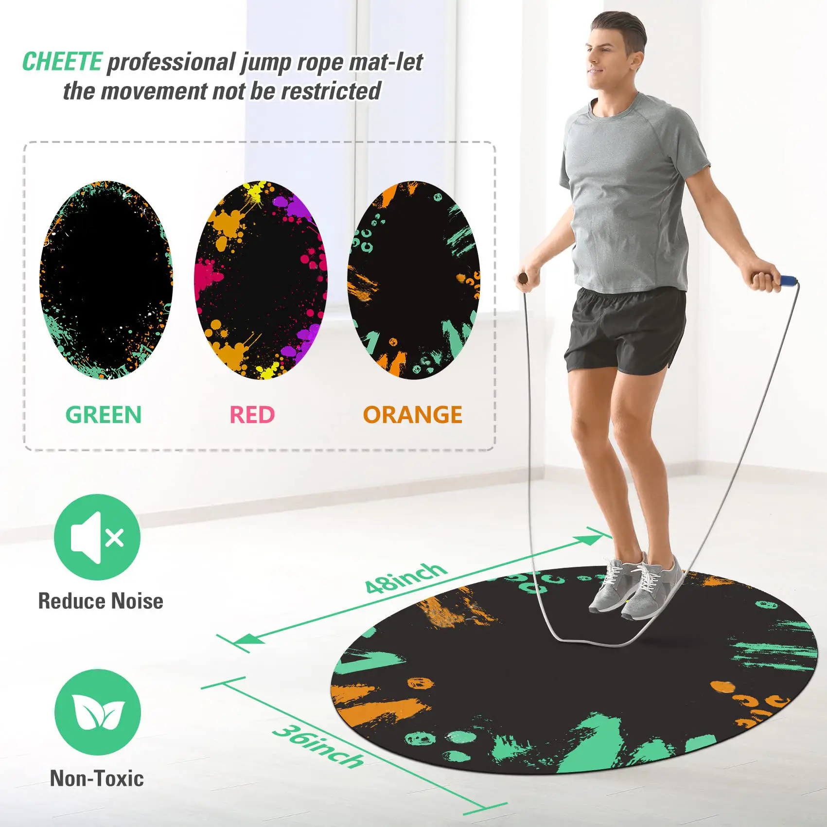 Fitness Supply - Custom Printed Jumping Rope Mat