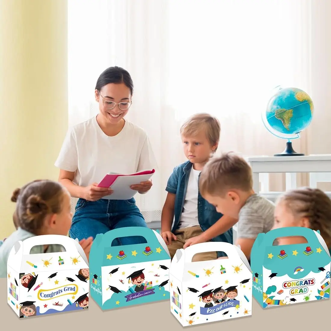 12pcs Kindergarten Graduation Gift Boxes Goodie for Cookies Cake Box ...