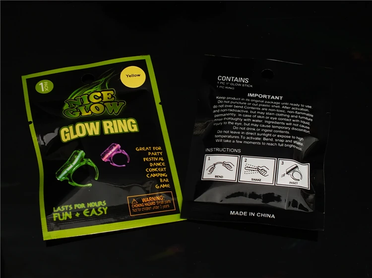Fluorescent Stick Ring Glow In Dark Ring For Party - Buy Fluorescent ...