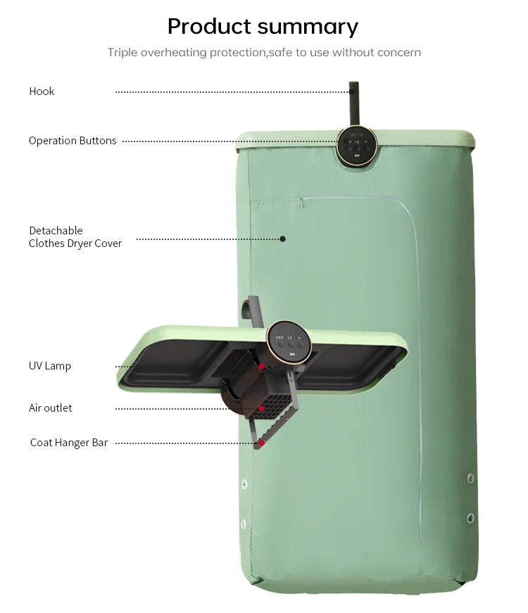 Smart Frog Portable Clothes Dryer - Efficient & Versatile