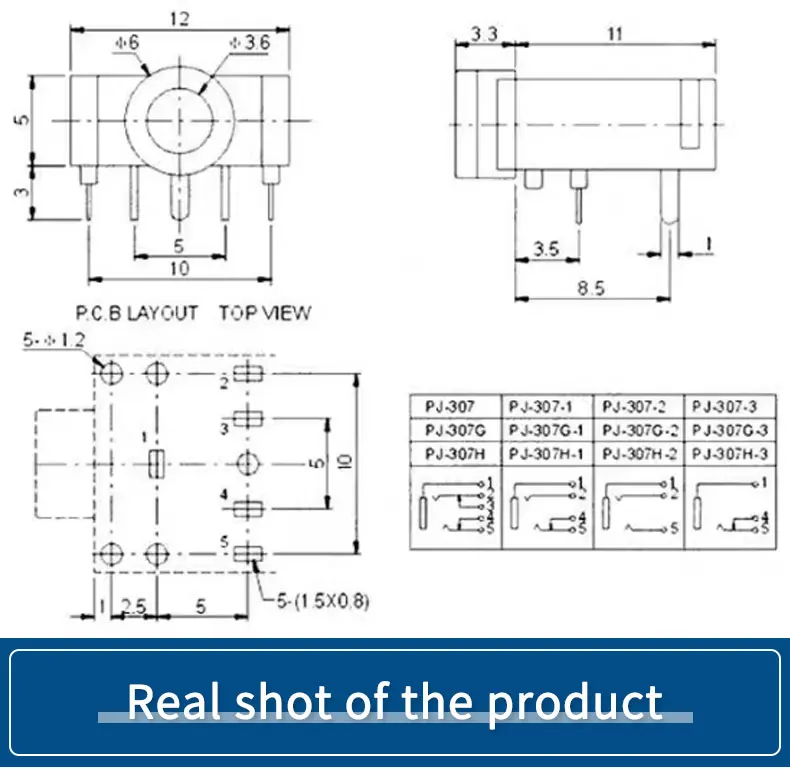 3f07 Dual 3.5mm Audio Jack Black (10) - Buy Audio Socket Product on ...