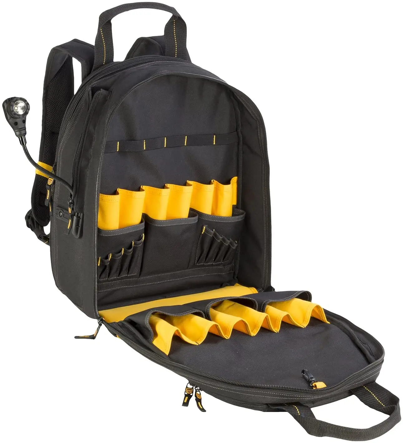 FREE SAMPLE DGCL33 - 33-Pocket Lighted USB Charging Tool Backpack