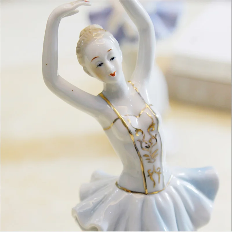 Ceramic Home Decor - Ballet Dancer Figurine by Bebon