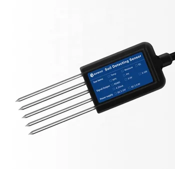 Rs485 All In One Irrigation Soil Temperature Humidity Ec Sensors Soil Moisture Conductivity ...