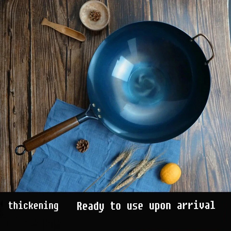 Roast Blue Carbon Steel Wok - Buy Big Wok,Carbon Steel,Blue Wok Product ...