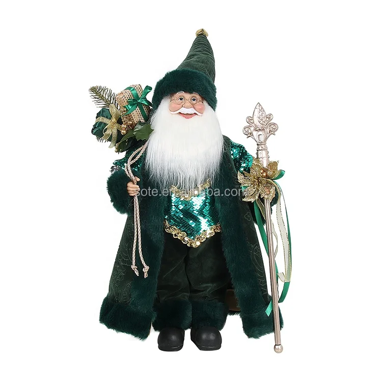 Wholesale 12''-36'' Santa Claus Blackish Green Ornament Standing With ...