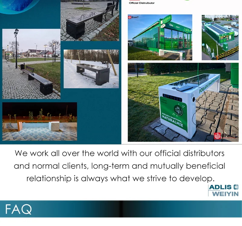 Solar Powered Display Board Smart Advertising Bench For Outdoor - Buy ...