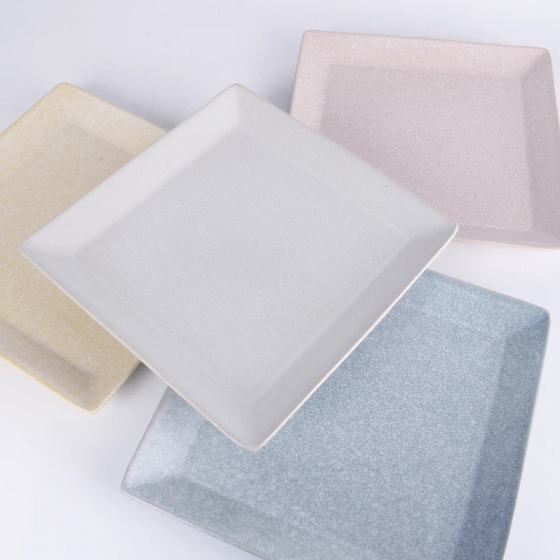 Eka Low Price 4pcs Square Decoration Gift Party Plate Bowl Mug Ceramic ...