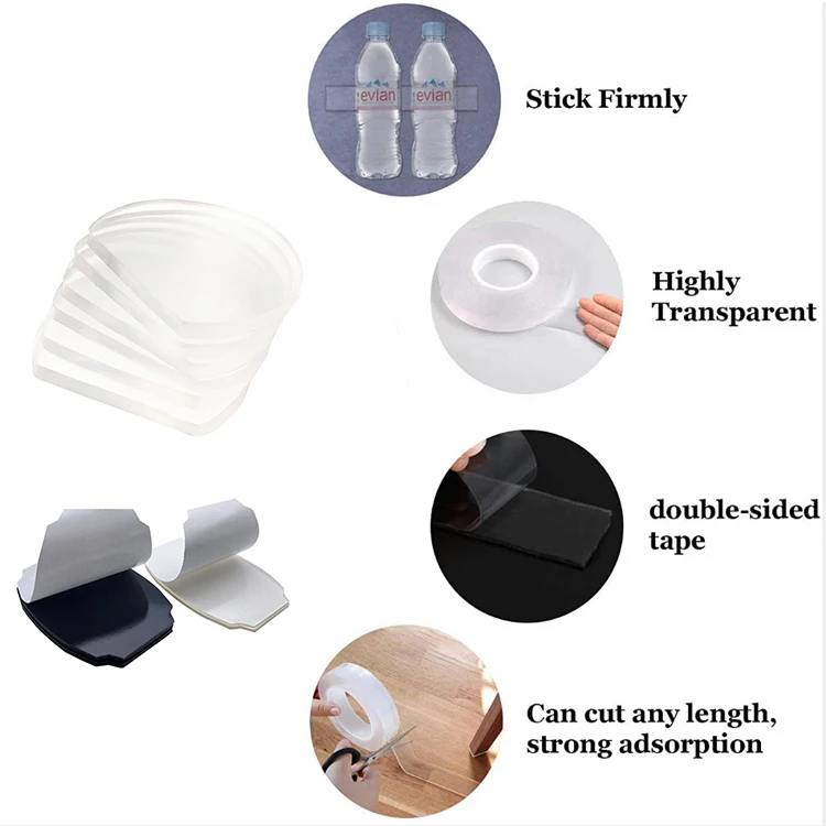 Custom Single Side Nano Suction Sticker Tape 3 M Pu Gel Double-sided ...