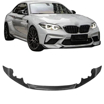 Mp Style Front Bumper Lip Real Carbon Fiber For Bmw M2 F87 M2c Carbon ...