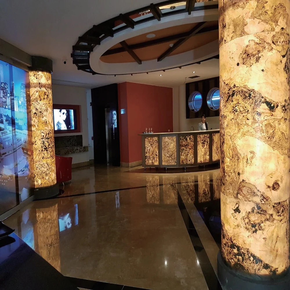 Best Looking Stone Veneer Led Lighting Kerb Translucent Stone Veneer ...