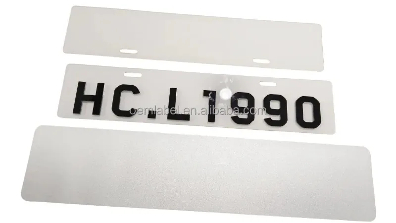 4d Black Laser Cut 3mm Acrylic Car Number Plate Letters / 3d Gel ...