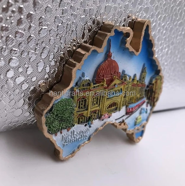 Resin 3d Refrigerator Magnet Melbourne Australia Tourist Souvenir - Buy ...