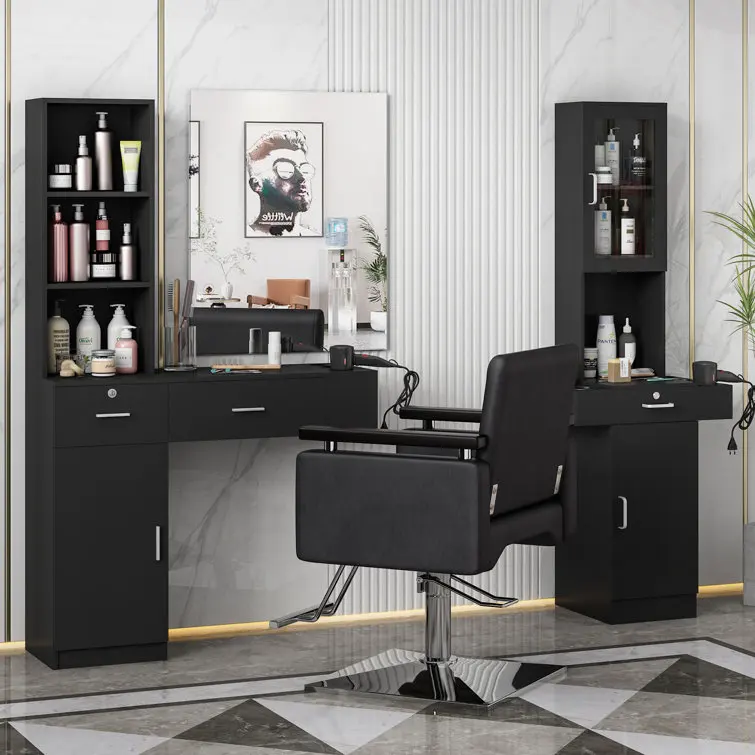 Station Baber Barber Station Mirrors Hair Salon Styling Mirrors Barber ...