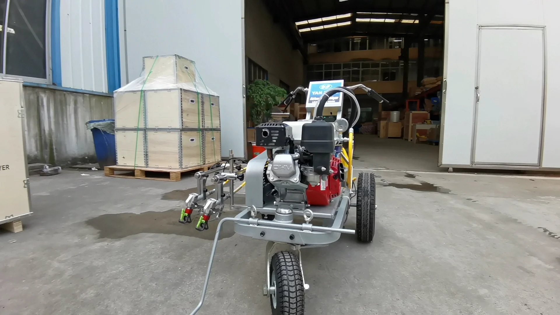 Pt-4090 Runway Line Striping Airless Line Marking Machine For Running ...