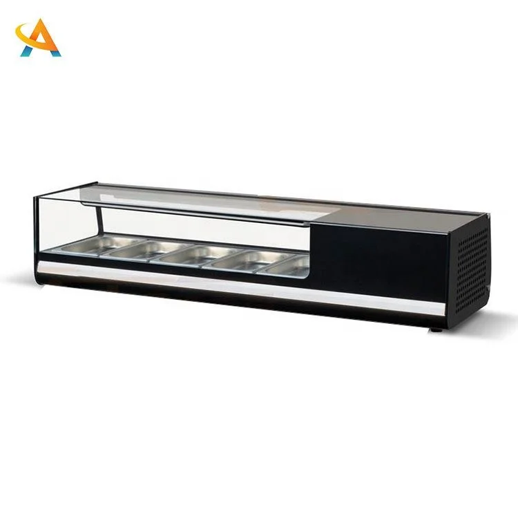 Alibaba.com: 1200MM Sushi Cooler Display Counter Top Sashimi Display ...
