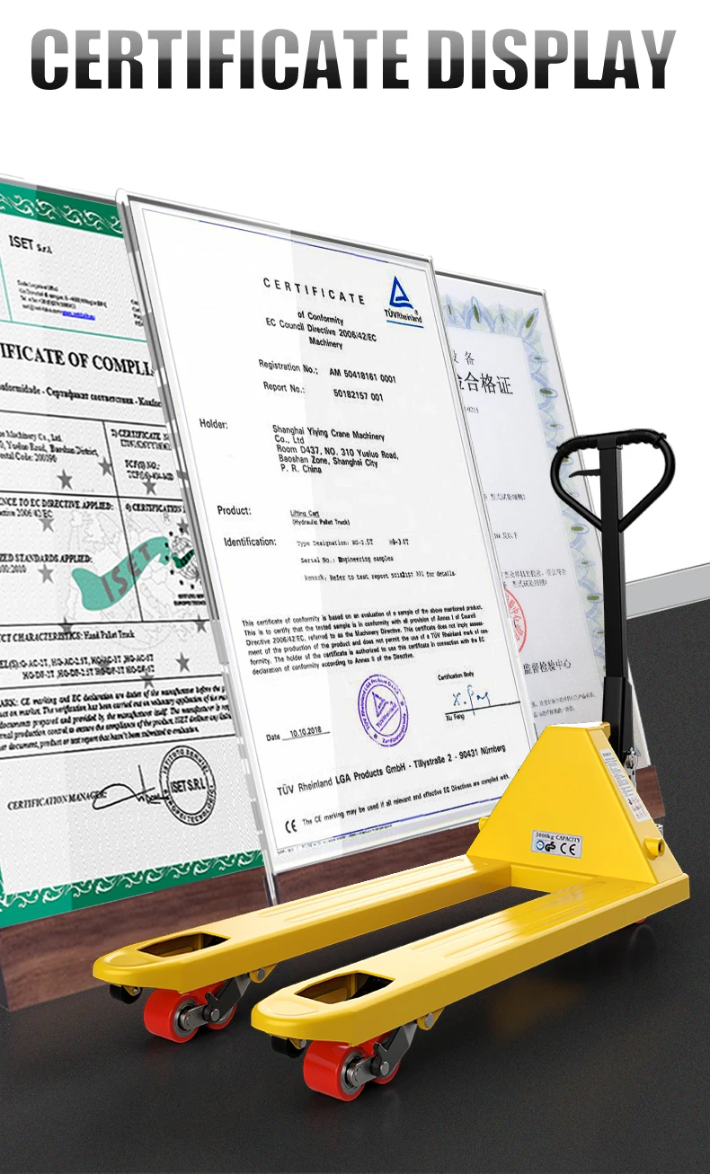 Hugo Forklift Manual Hydraulic Truck Loading And Unloading Truck 2/3 ...