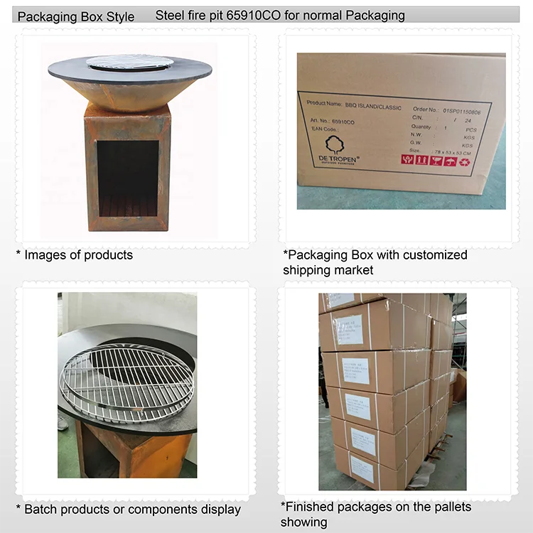 Rust Fire Pit Cooking Unit With Bbq Stove - Buy Bbq Stove,Cooking Unit ...