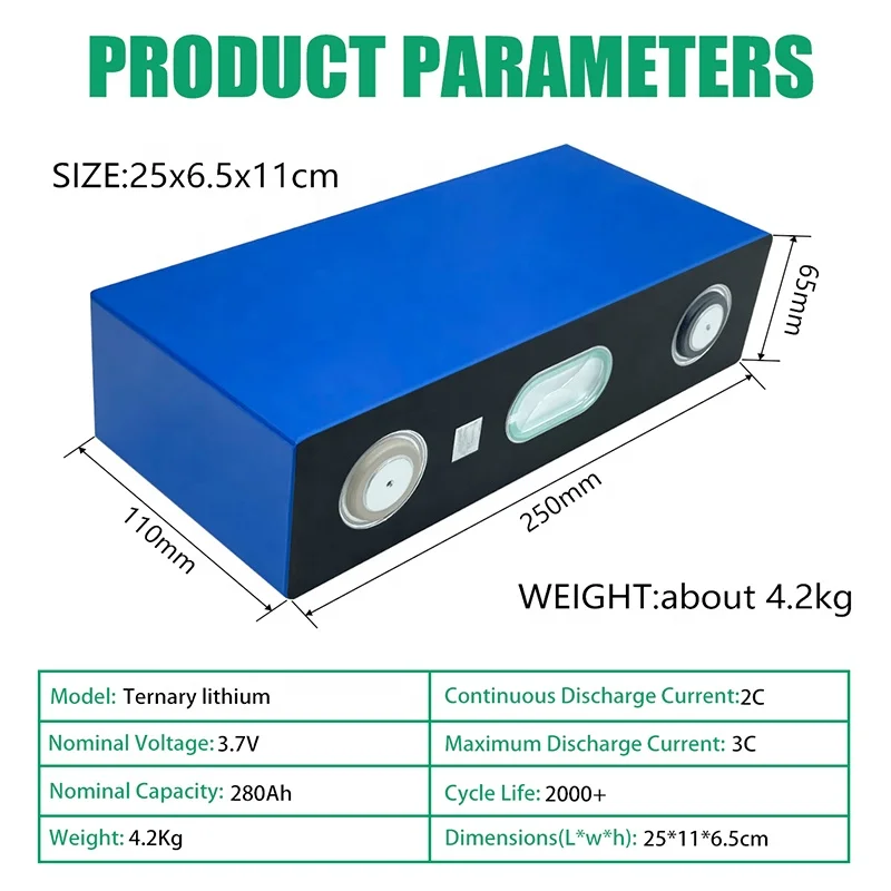 3.7V 180ah Prismatic Rechargeable Cell - Deep Cycle NMC