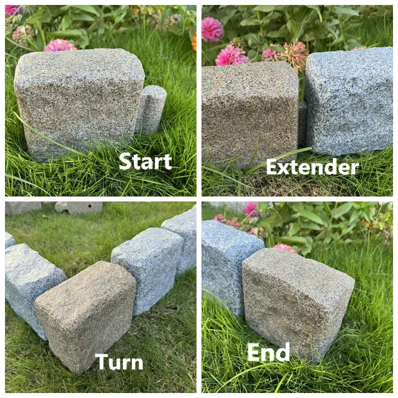 No Dig Garden Edging Border Flexible Blocks for Flower Beds, Driveway ...