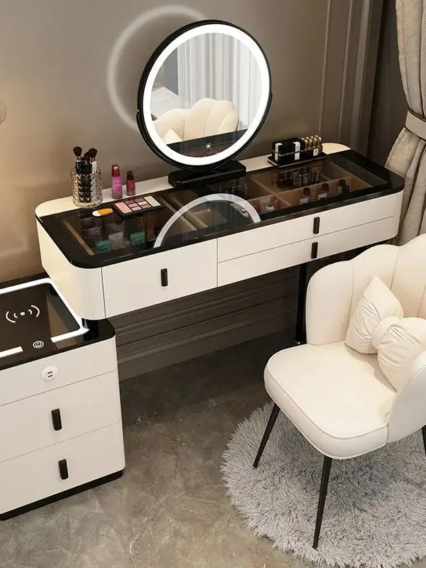 Hot Sale Bedroom Dresser Makeup Vanity Desk Smart Dressing Table With ...
