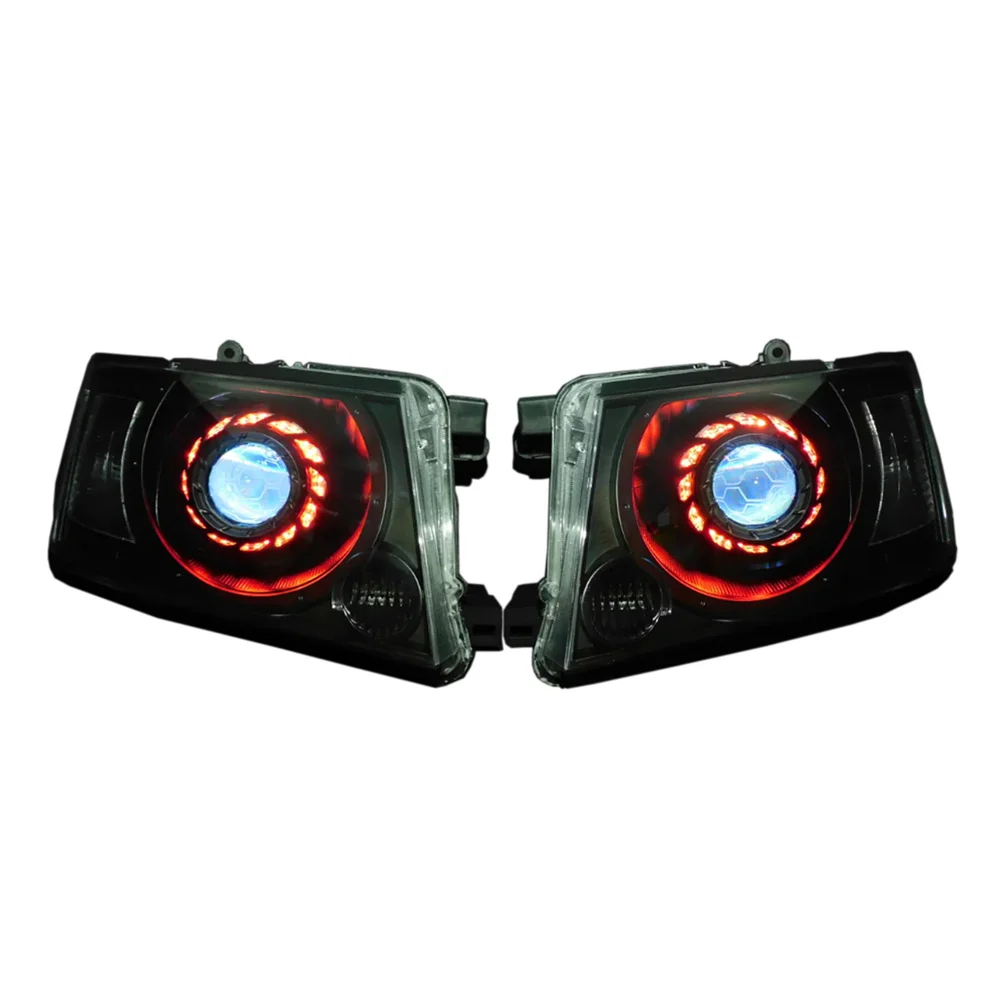 For Nissan Patrol Y61 Front Lamp Assembly Customized Led Headlight Auto ...