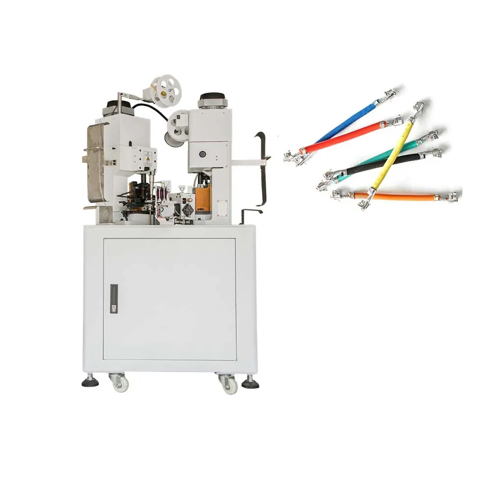 Automatic wire cable harness both end terminal crimping machine wire ...