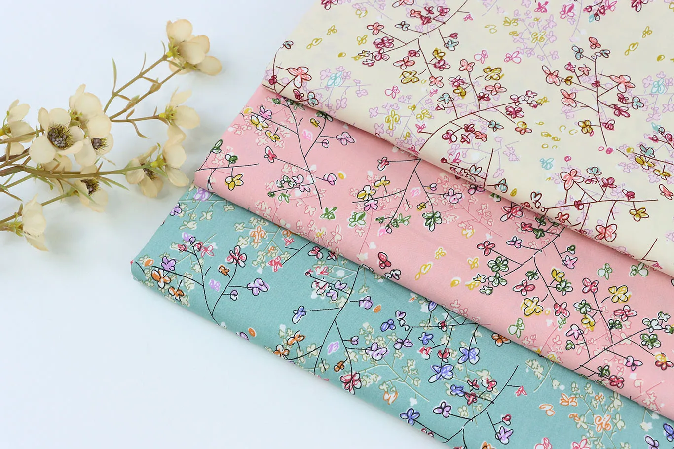 100% Polyester Printed Fabrics For Clothing Silk Printing Polyester ...