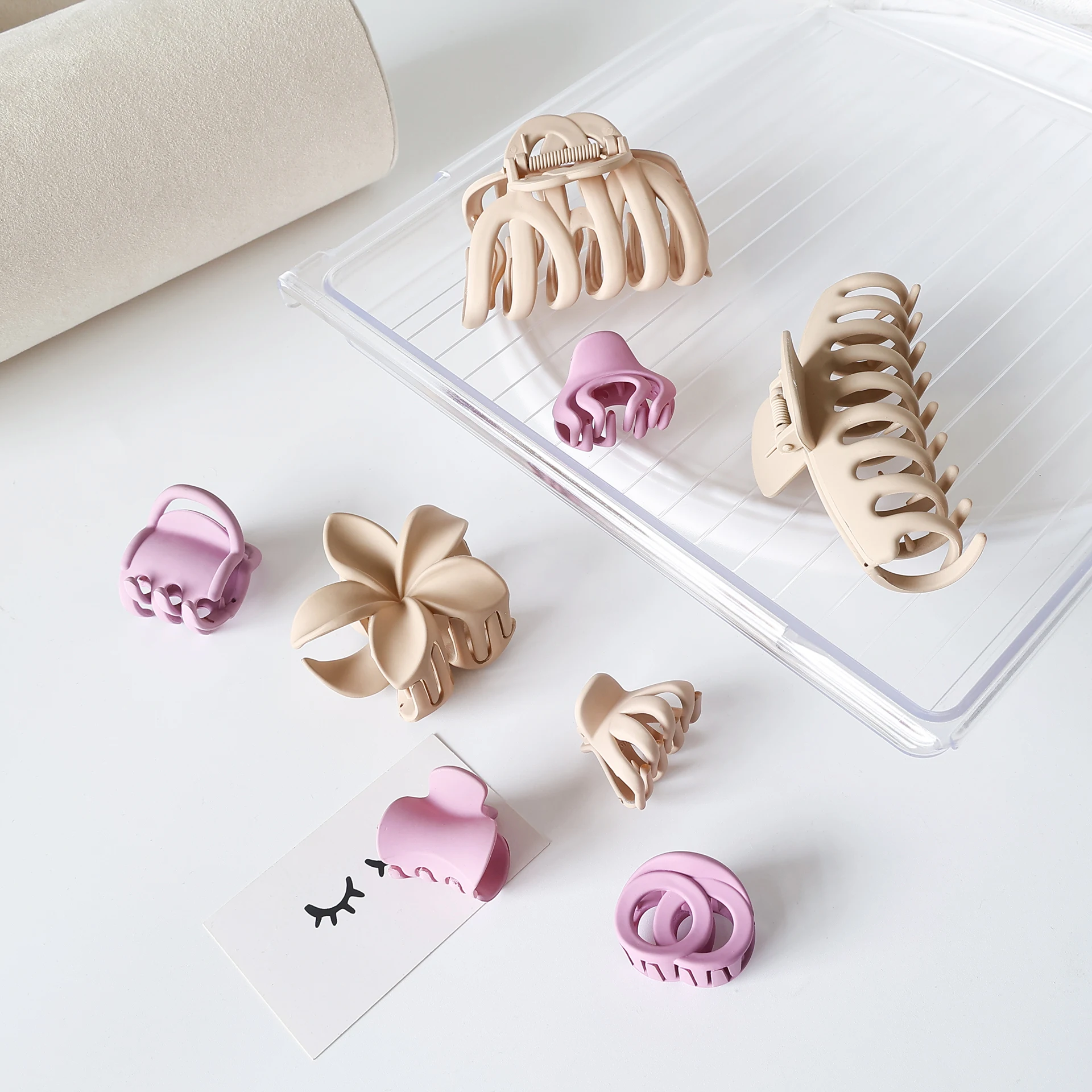 Custom Recycled Plastic Hair Claw Clips - Sustainable & Stylish