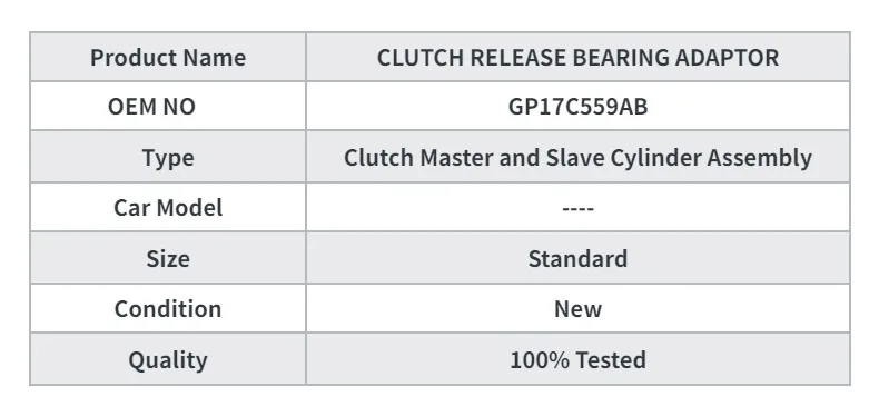 CLUTCH RELEASE BEARING ADAPTOR GP17C559AB for Ford JMC Baodian 1.8T ...