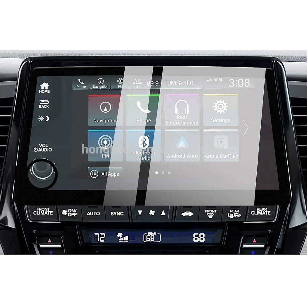 2 Pack Screen Film Hd Center Control Touch Screen Protector Hardness ...