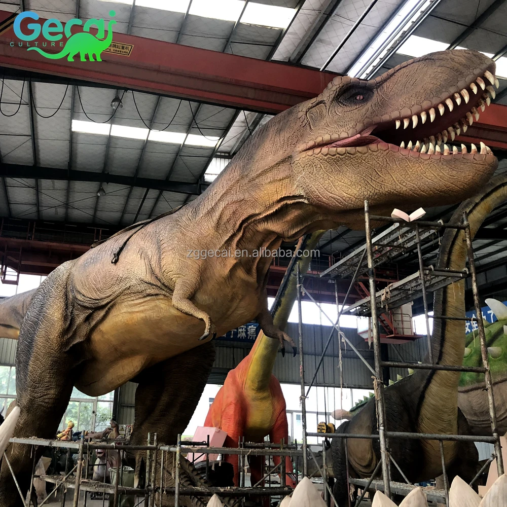 Dinosaur Park Frame Animatronic Dinosaur Animated Giant Raptor Model Robot Real Life Moving ...