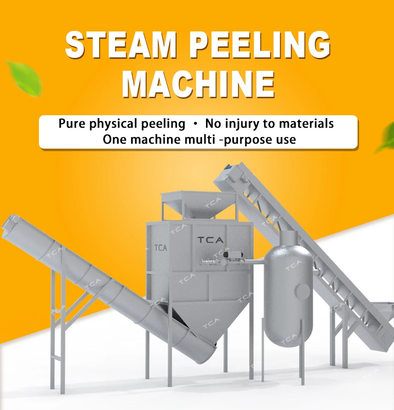 TCA Automatic High Performance Stainless Steel Potato Steam Peeling ...
