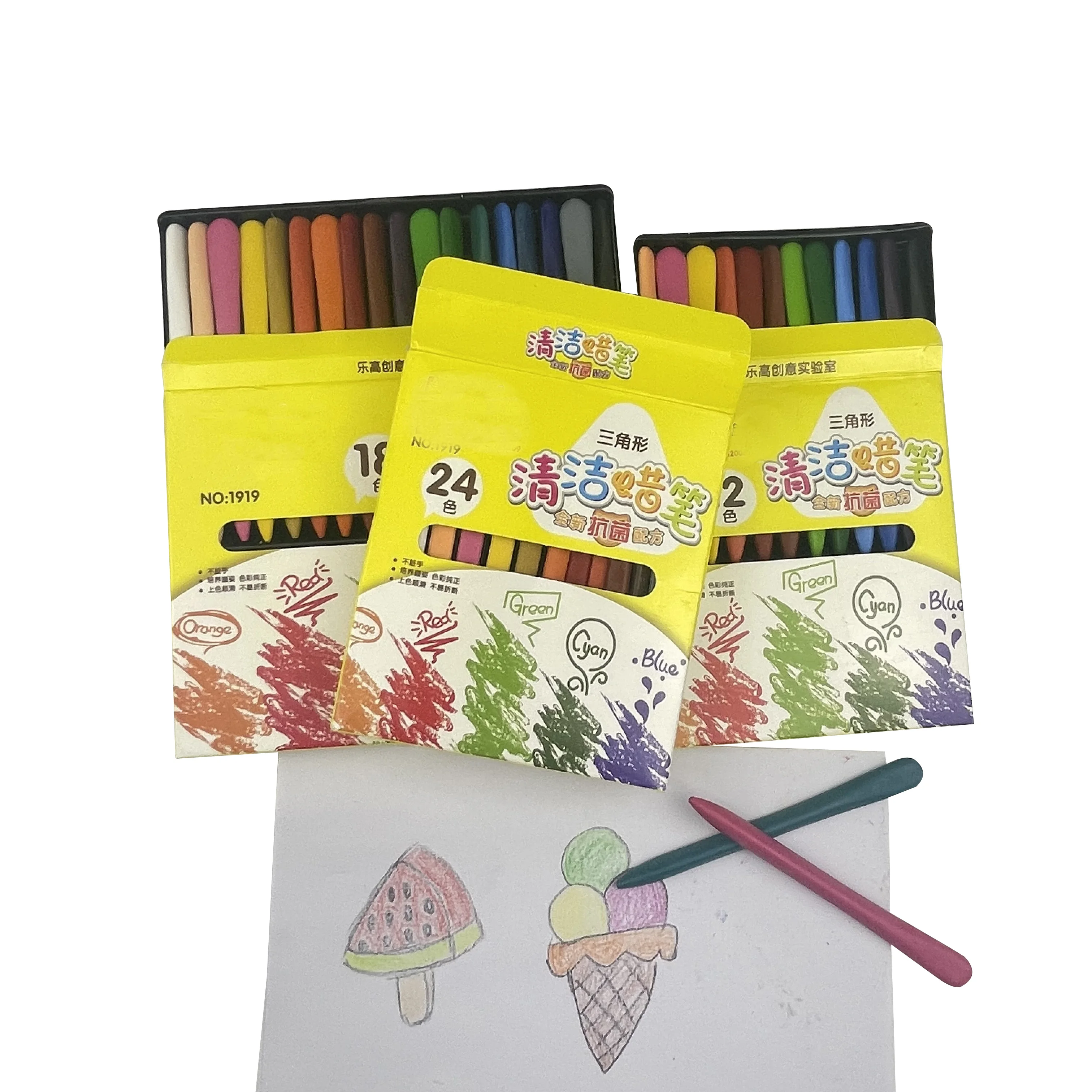 Portable Silky Smooth Drawing Painting Custom Hexagonal Crayons Art Set ...