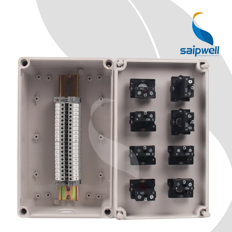 Portable Control Box Plastic Waterproof Remote Control Push Button ...