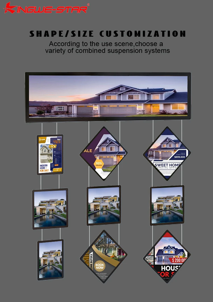 Crystal LED Light Box - Versatile Display for Real Estate