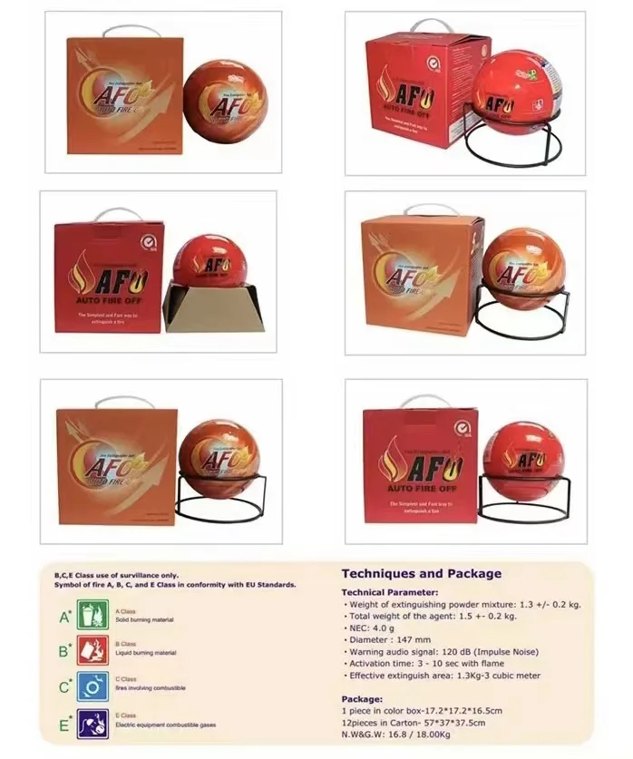 1.3kg Auto Fire Extinguisher Ball Automatic Dry Powder Fireball for ...