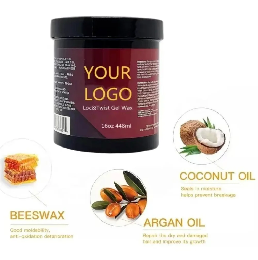 Custom Logo Edges Hair Styling Product - Braid Gel Loc