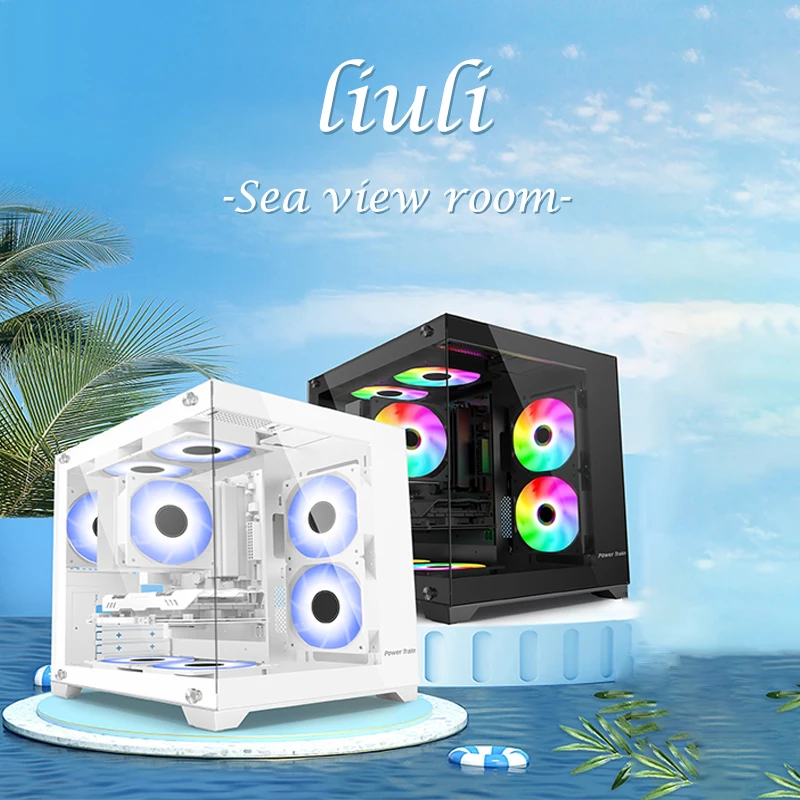 Wholesale Custom Micro ATX Gaming Computer Cases Glass PC Case Tower ...