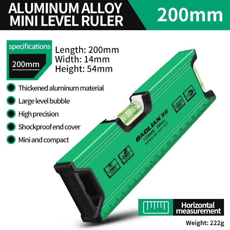 Portable Bubble Level High Accuracy Mini Magnetic Digital Levels Ruler ...