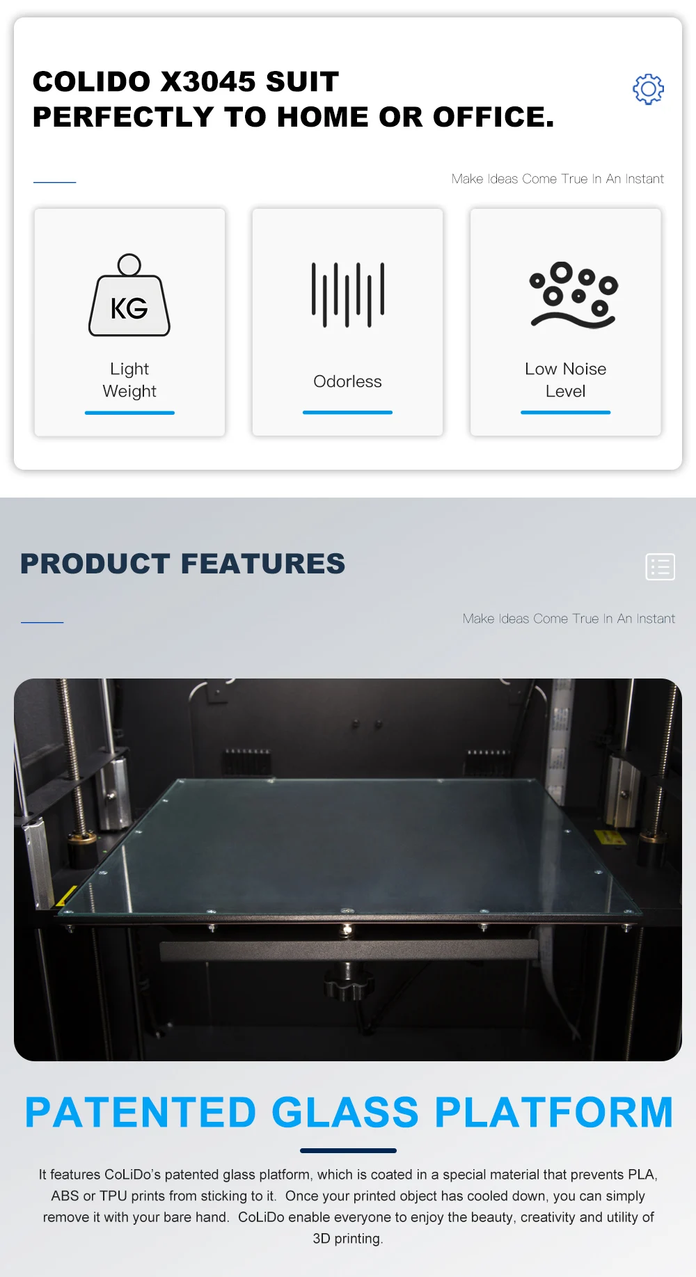Colido X3045 Fdm Metal 3d Printer 300x300x450mm - Oem | Wholesale
