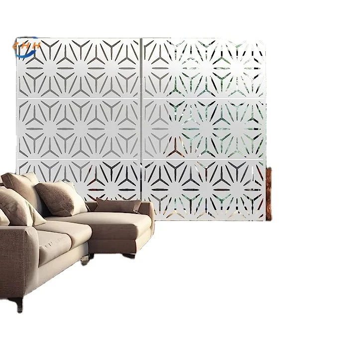 Modern Laser Cut Patio Partition Dividing Wall Separators Outdoor Laser ...